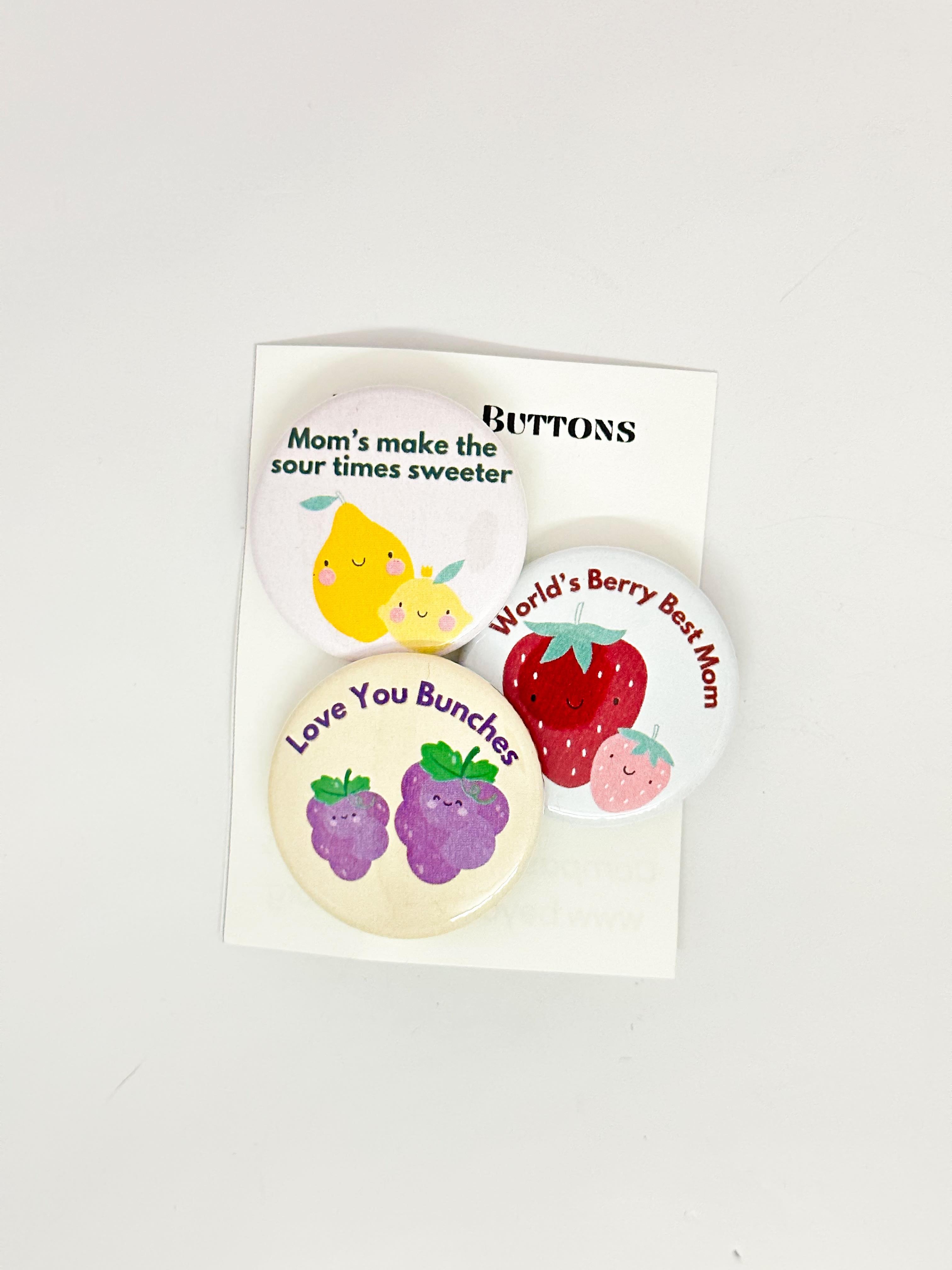 Three Pack, Mom Appreciation theme | Beyond Buttons